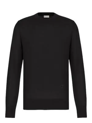 Dior Cd Icon Round Neck Sweater - Black