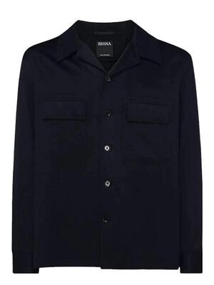 Zegna Zegna Single Breasted Jacket Dark Blue