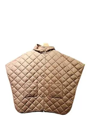 Burberry Quilted Hooded Cape - Beige