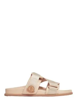Moncler Nappa Leather Slides - Pink