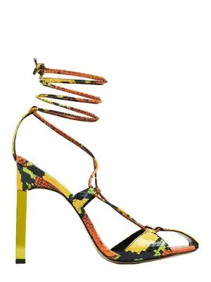 Attico Attico The Adele Lace-Up Sandals Multicolor