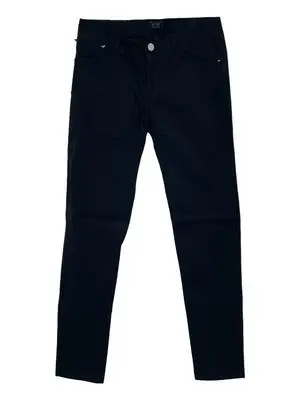 Emporio Armani Embellished Logo Denim - Black