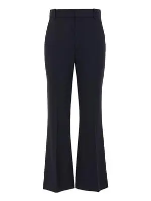 Chloé Cropped Bootcut Trousers - Blue