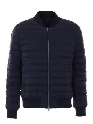 Herno Zip-up Quilted Bomber Jacket - Black