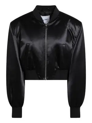 Attico Zip Bomber Jacket - Black