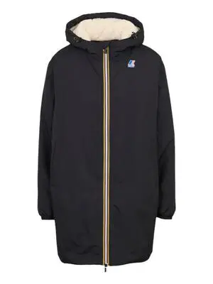 K-WAY Le Vrai 4.0 Eiffel East Orsetto 3/4 Length Waterproof Jacket - Black