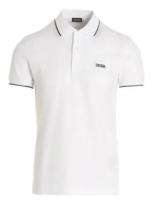 Zegna Logo-embroidered Short-sleeved Polo Shirt - No