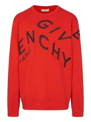 GIVENCHY Givenchy Embroidered Logo Long Sleeve Jumper