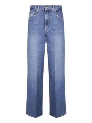 7 For All Mankind 7 For All Mankind Straight-Leg Jeans In Medium Wash Blue