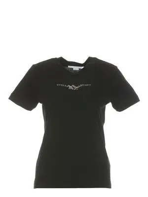 Stella McCartney Logo Printed Crewneck T-shirt - Black