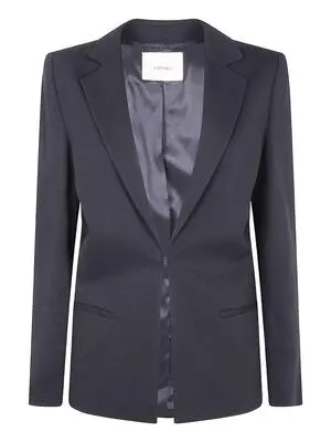 TWINSET Single-breasted Blazer With Notched Lapel - Black