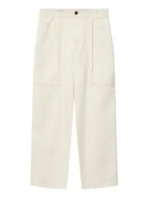 Isabel Marant Étoile Ilyan' Belted Cotton Pants - Off White