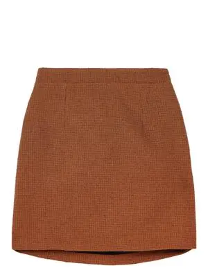 PATOU Mid-rise Mini Skirt - Brown