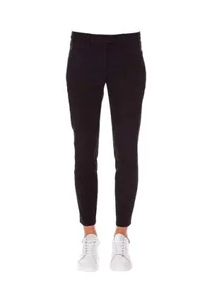 DONDUP Straight Leg Casual Pants - Black