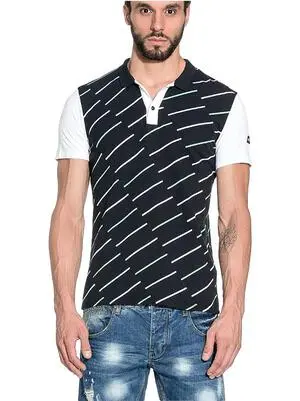 Emporio Armani Logo Details Polo Shirt - Black