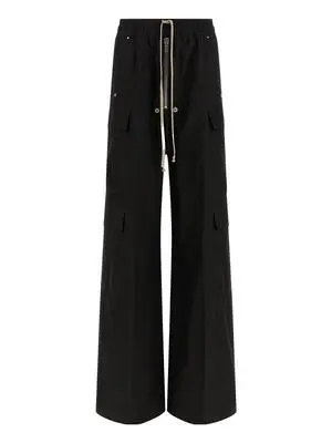 RICK OWENS Rick Owens Wide-Leg Cargo Pants With Drawstring