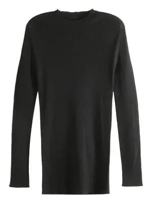 Rick Owens Long-sleeved Crewneck T-shirt - Black