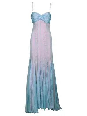 MARIA LUCIA HOHAN Giustina Draped Maxi Dress - Blue