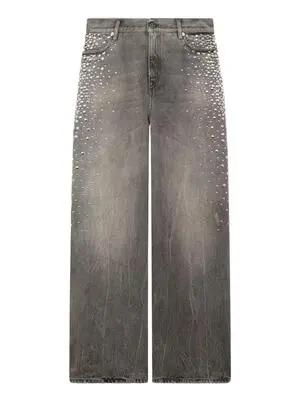 GOLDEN GOOSE Studded Boyfriend Jeans - Grey