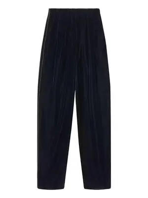 Giorgio Armani Darted Velvet Trousers - Black