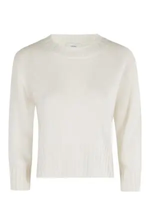 LOULOU STUDIO Crew Neck Sweater - White