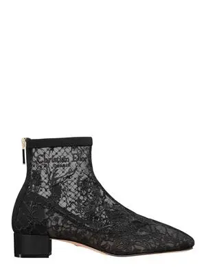 Dior Heeled Ankle Boot - Black