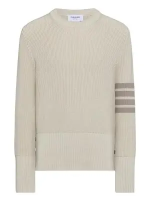 Thom Browne 4-bar Knitted Jumper - Nude