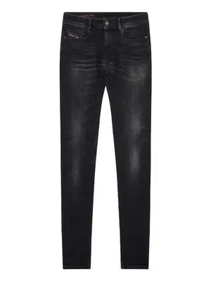 DIESEL® Faded Straight-leg Jeans - Black