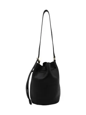 Miu Miu Logo Bucket Bag - Black