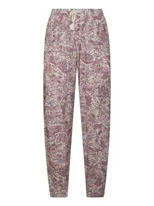 Isabel Marant Étoile Printed Drawstring Trousers - Gray