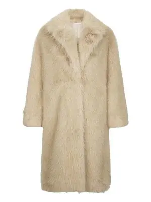 Liu Jo Faux Fur Long-sleeved Coat - No