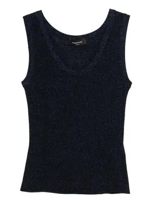 Fabiana Filippi Sleeveless Cropped Vest - Black