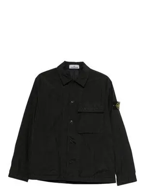 Stone Island Stone Island Lightweight Patch Pocket Shirt Jacket Black