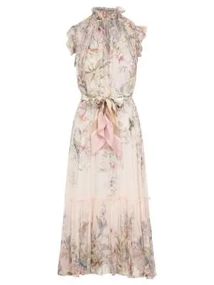 Zimmermann Rebellion Flutter Dress - Nude