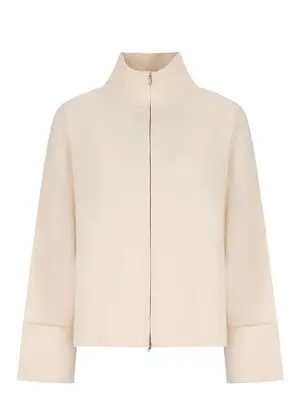 Max Mara Zip-up Cardigan - Nude