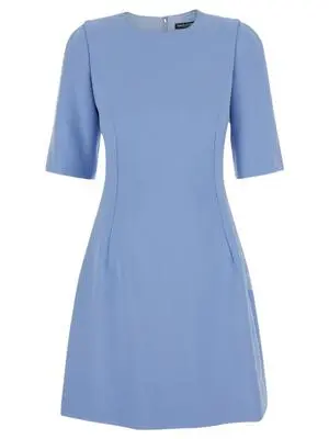 DOLCE & GABBANA Dolce & Gabbana Fitted Waist Short-Sleeved Midi Dress