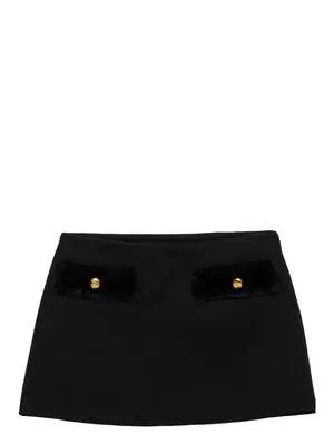 PRADA Prada Logo Engraved Mini Skirt