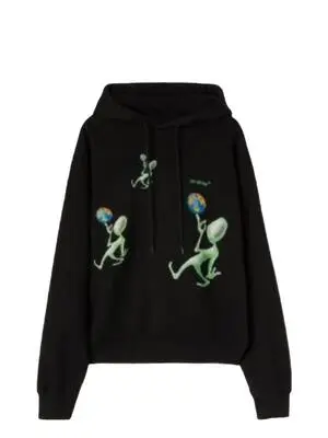 Off-White Alien Arrow Skate Hoodie - Black