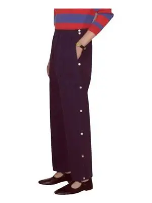 BODE Twill Tear-away Track Pants - Navy Blue
