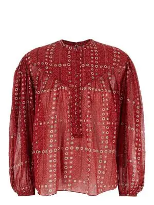 ISABEL MARANT ÉTOILE Isabel Marant Etoile Salika Printed Long Sleeve Top