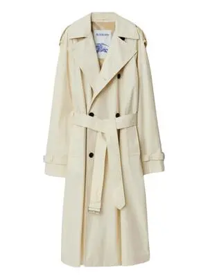 Burberry Double-breasted Trench Coat - White