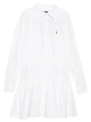 RALPH LAUREN Ralph Lauren Buttoned Shirt Dress With Gathered Hem