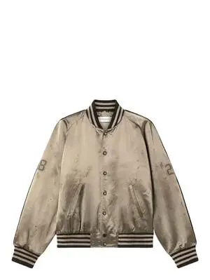 GOLDEN GOOSE Journey Varsity Bomber Jacket - Green