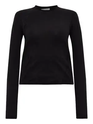Helmut Lang Twisted Long-sleeved Crewneck T-shirt - Black