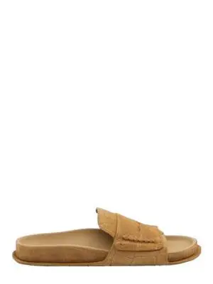 Jacquemus Jacquemus Embossed Slip-On Sandals Brown