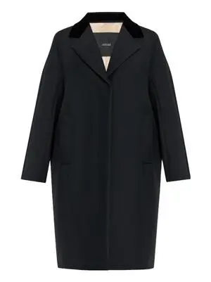 Max Mara Mamola Long Sleeved Coat - Black