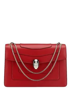 BVLGARI Small Serpenti Forever Shoulder Bag - Red