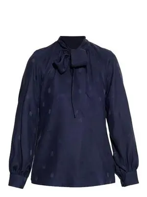 Etro Tie Detailed Blouse - Black