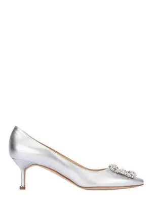 Manolo Blahnik Hangisi High Heels - Silver