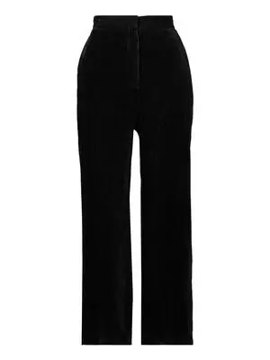 THE ROW Anker Straight Leg Velvet Trousers - Black
